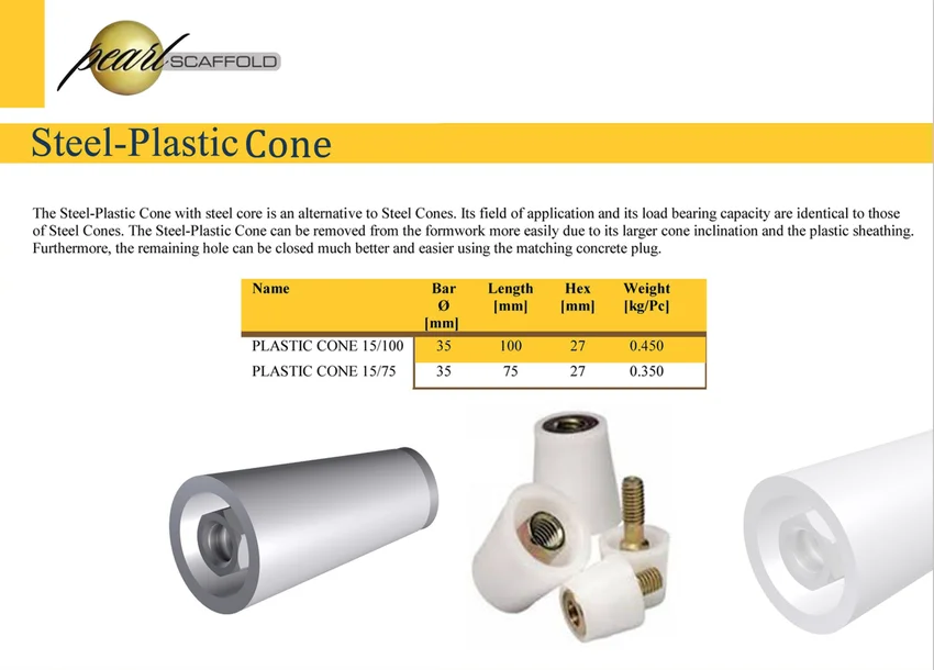 Steel Plastic Cone For Formwork Tie Rod System - Buy Formwork System ...