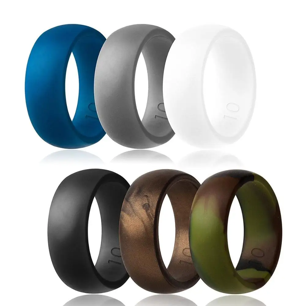 Custom Super Durable Silicone Wedding Ring Soft Rubber Ring - Buy ...