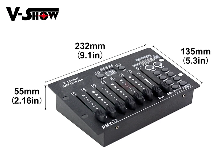 Mini Dmx Controller 72 Channel Dmx Controller For Battery Lighting Or ...