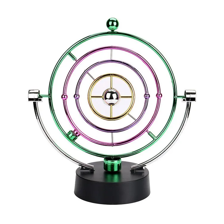 Electronic Perpetual Motion Desk Toy Revolving Balance Balls Physics ...