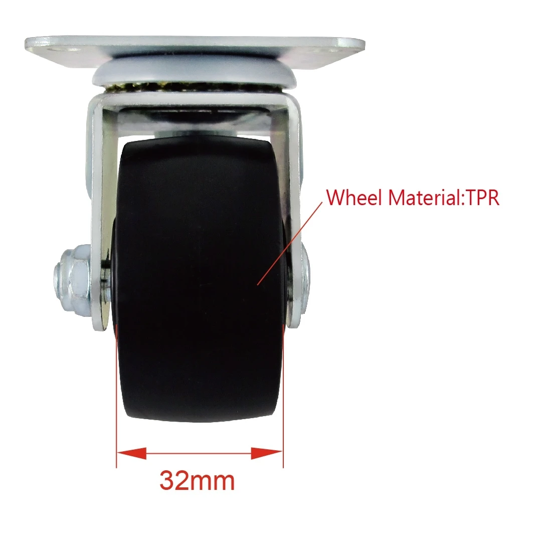 2.5-inch Tpr Caster Wheel With Adjustable Footings - Buy Industrial 2.5 ...
