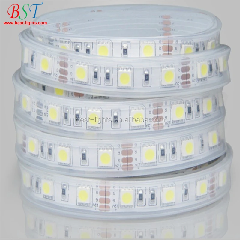 SMD5050 RGB White 4000K Flexible LED Light Strip Diffuser