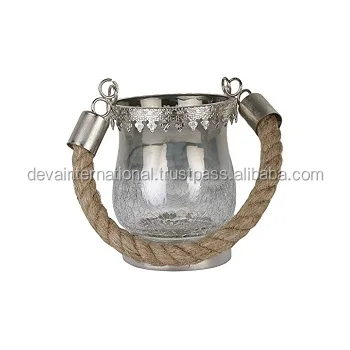 Fancy Glass Jar Candle Lantern - High End Tea Light Holder