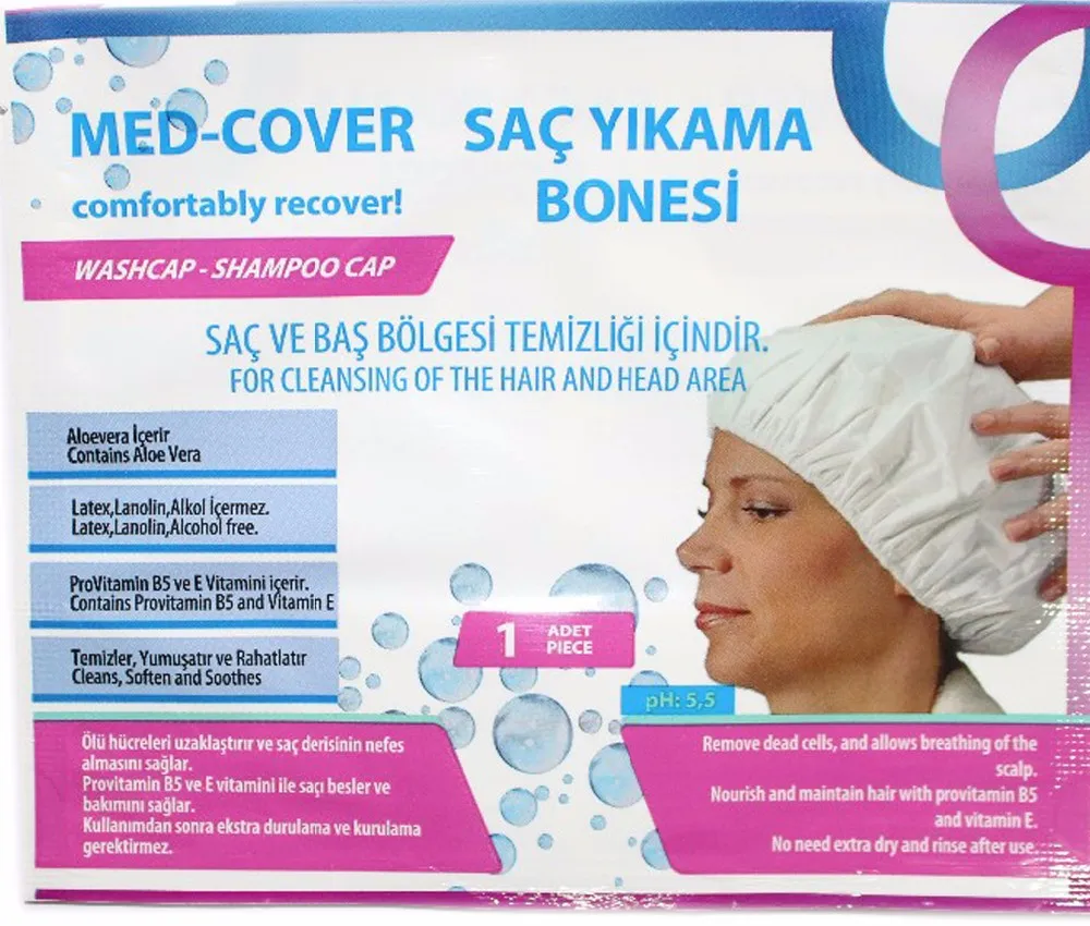 Shampoo Cap Wash Cap - Buy Rinse Free Hair Wash Patient Hair Washing ...