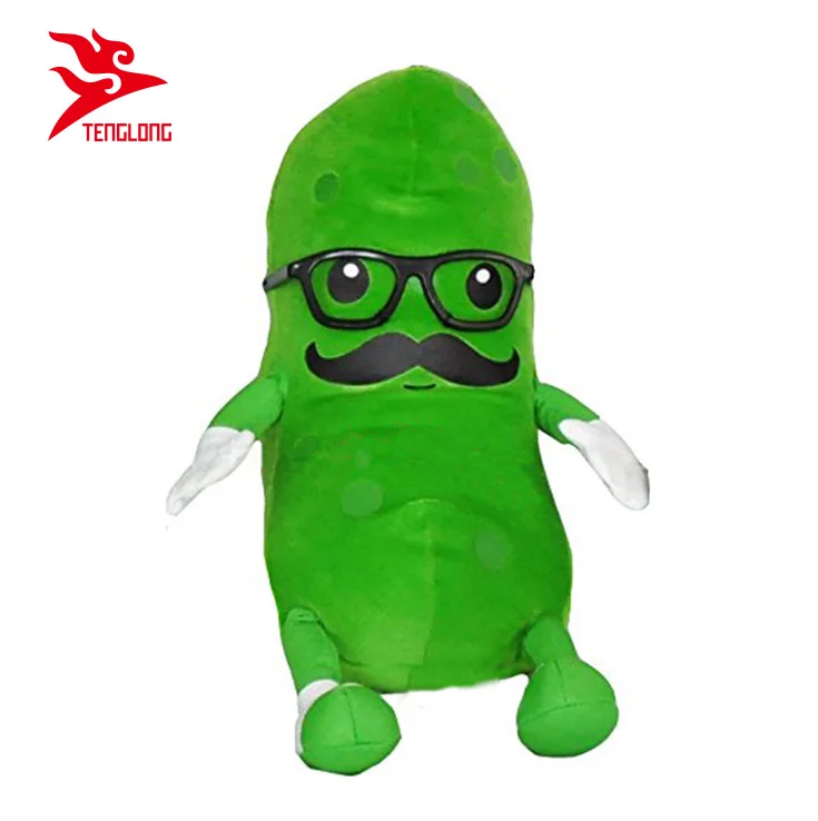 Wholesale Cute Soft Stuffed Plush Pickle Toys With Glasses And Beard ...