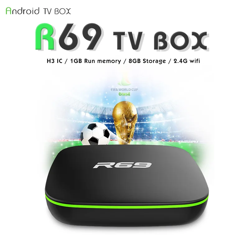 Ott Tv 4k Allwinner H3 Android 7,1 1g 8g Android Caja De Tv Inteligente R69 De Wechip Android ...