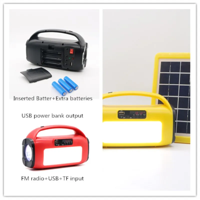 Portable Emergency Solar Energy Kit Panel Solar Home 3w Led Bulbs And ...