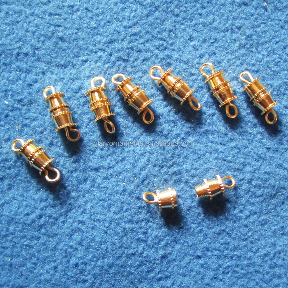 Brass Barrel Screw Clasp Gold Finish With Loops 15x5mm - Buy Screw ...