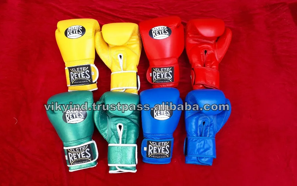 Red Winning Real Leather Lace-Up Boxing Gloves - Durable Cowhide for ...