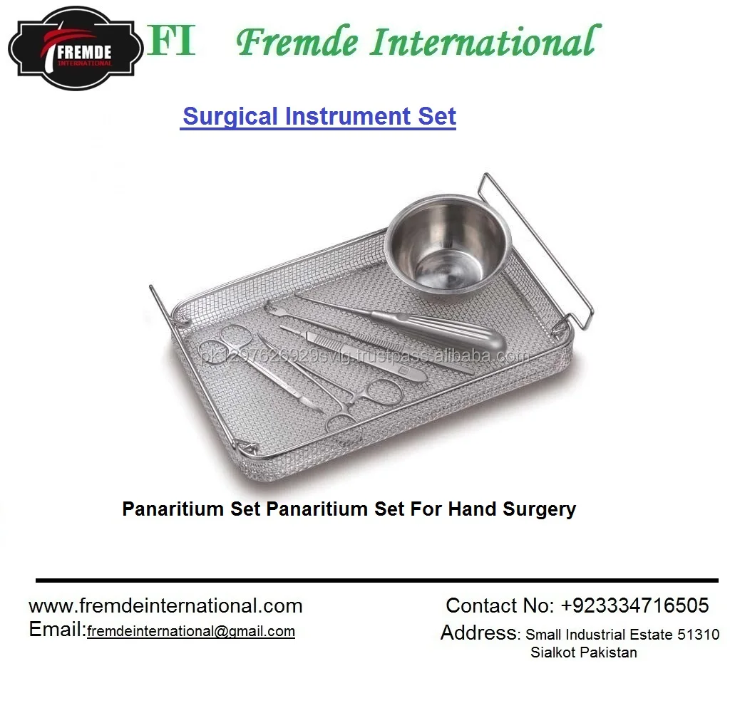Stainless Steel Panaritium Set for Hand Surgery Instruments