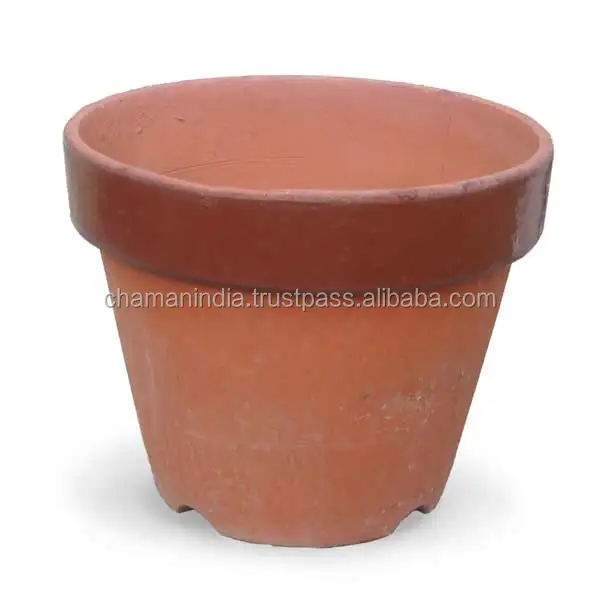 Chaman India Wax Candle Terracotta Pottery Pots - Modern Garden Decor