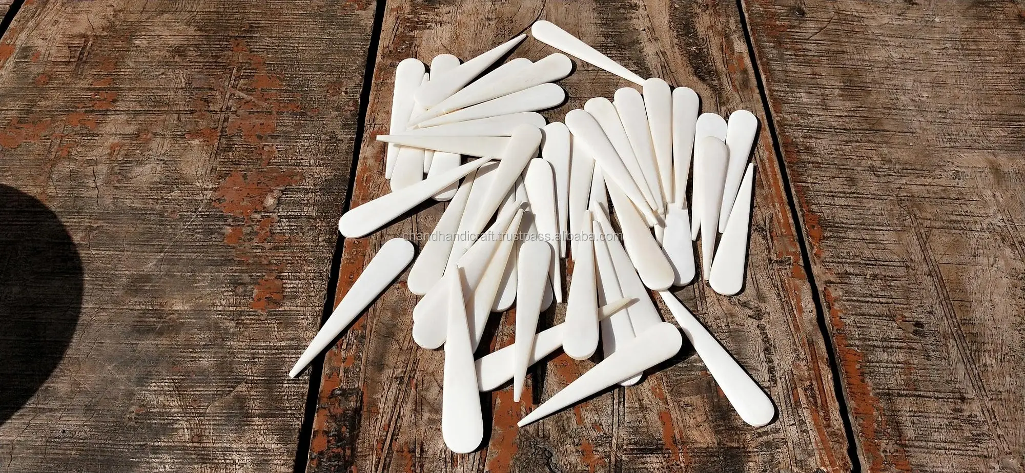 10 Cm Natural Bone Folder - Perfect for Paper & Leather Crafts