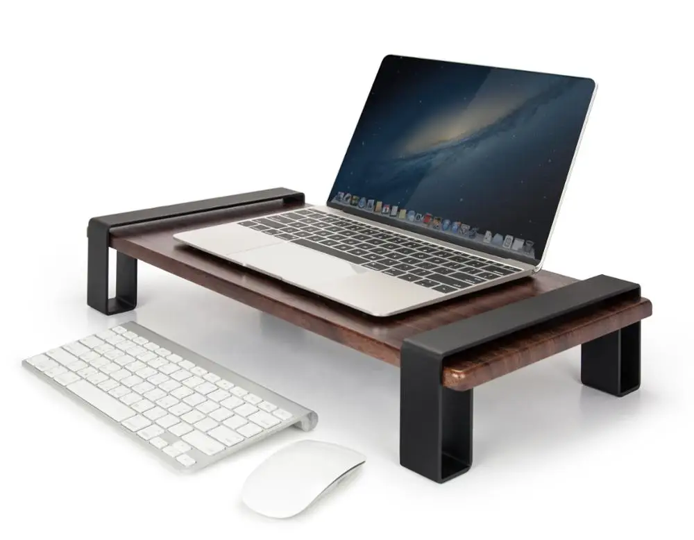 Ergonomic Wooden Monitor Riser - Modern & Stylish Design