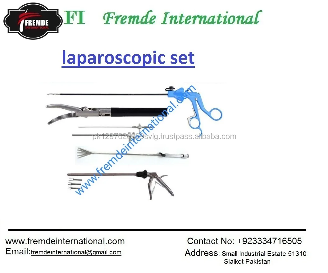 Conjunto De Instrumentos Quirúrgicos Laparoscópicos,Acero Inoxidable De ...