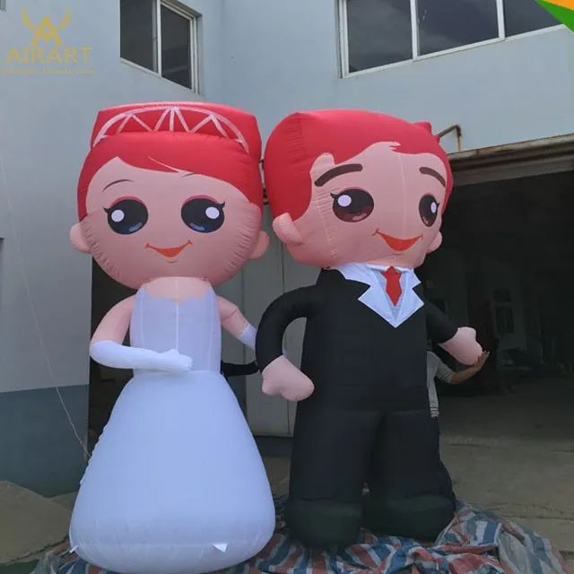 Customized Inflatable Bride And Groom For Wedding Decoration - Buy ...