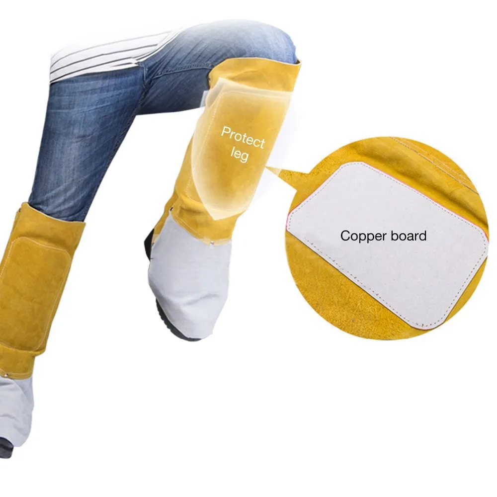 Premium Quality Cowhide Split Leather Welding Leg Guard Leather ...