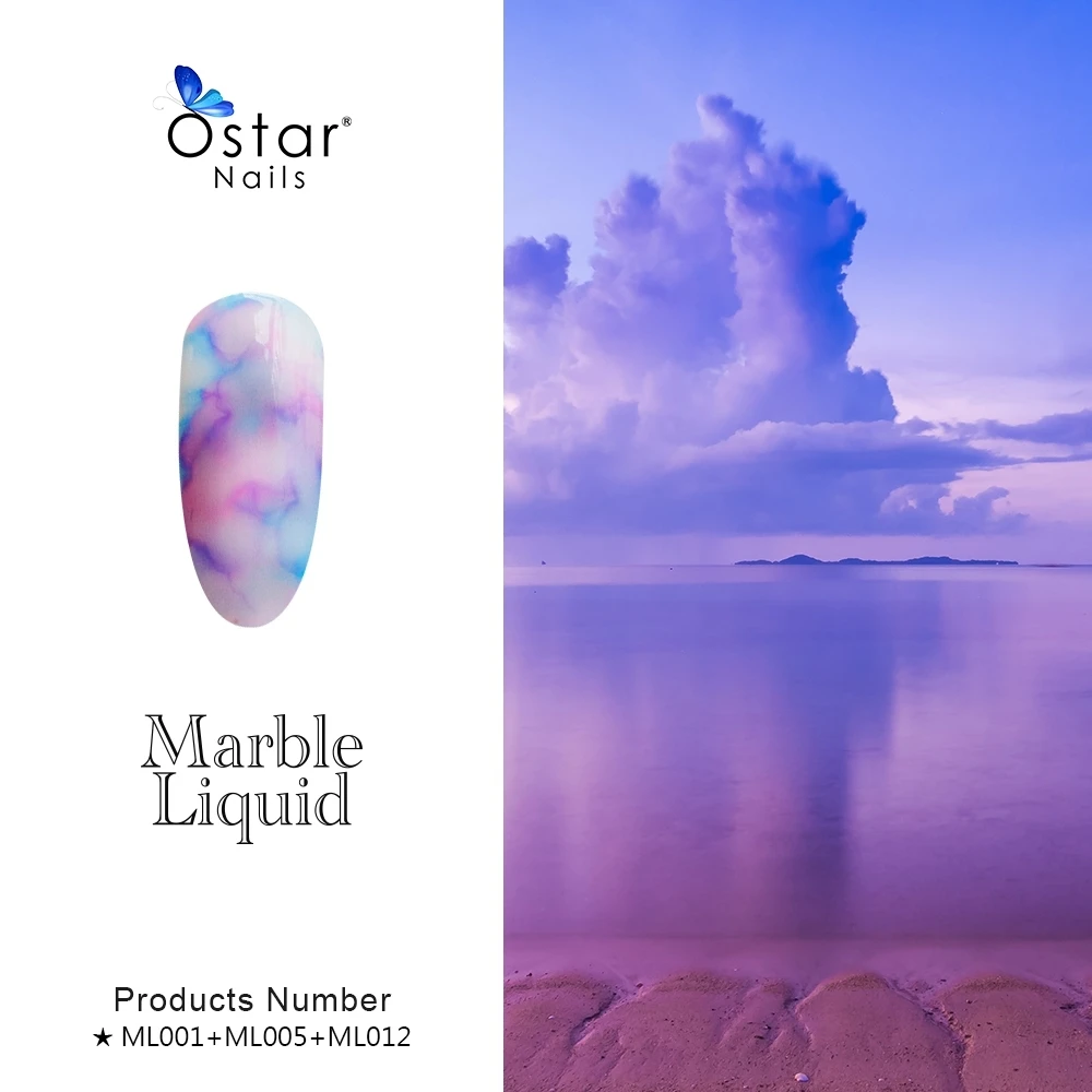 Marble Gel Nail Polish Ink Watercolor Blooming Nail Art Design - Buy ...