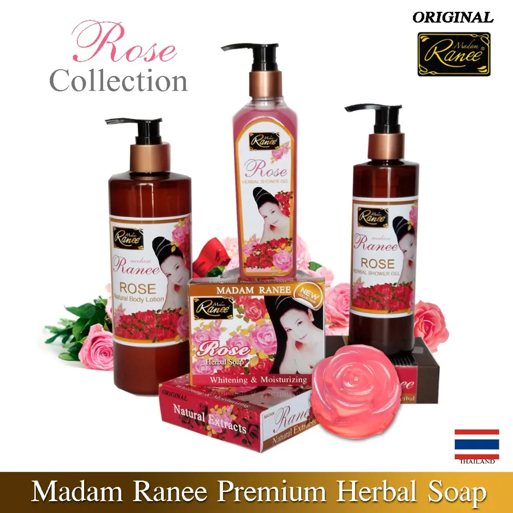 Ranee Premium Rose Herbal Soap Hand Made From Thailand Private Label ...