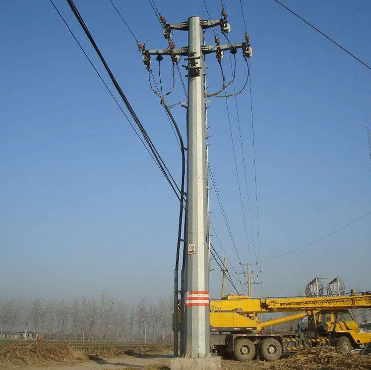 10-50m High Tension Electric Transmission Line Utility Poles
