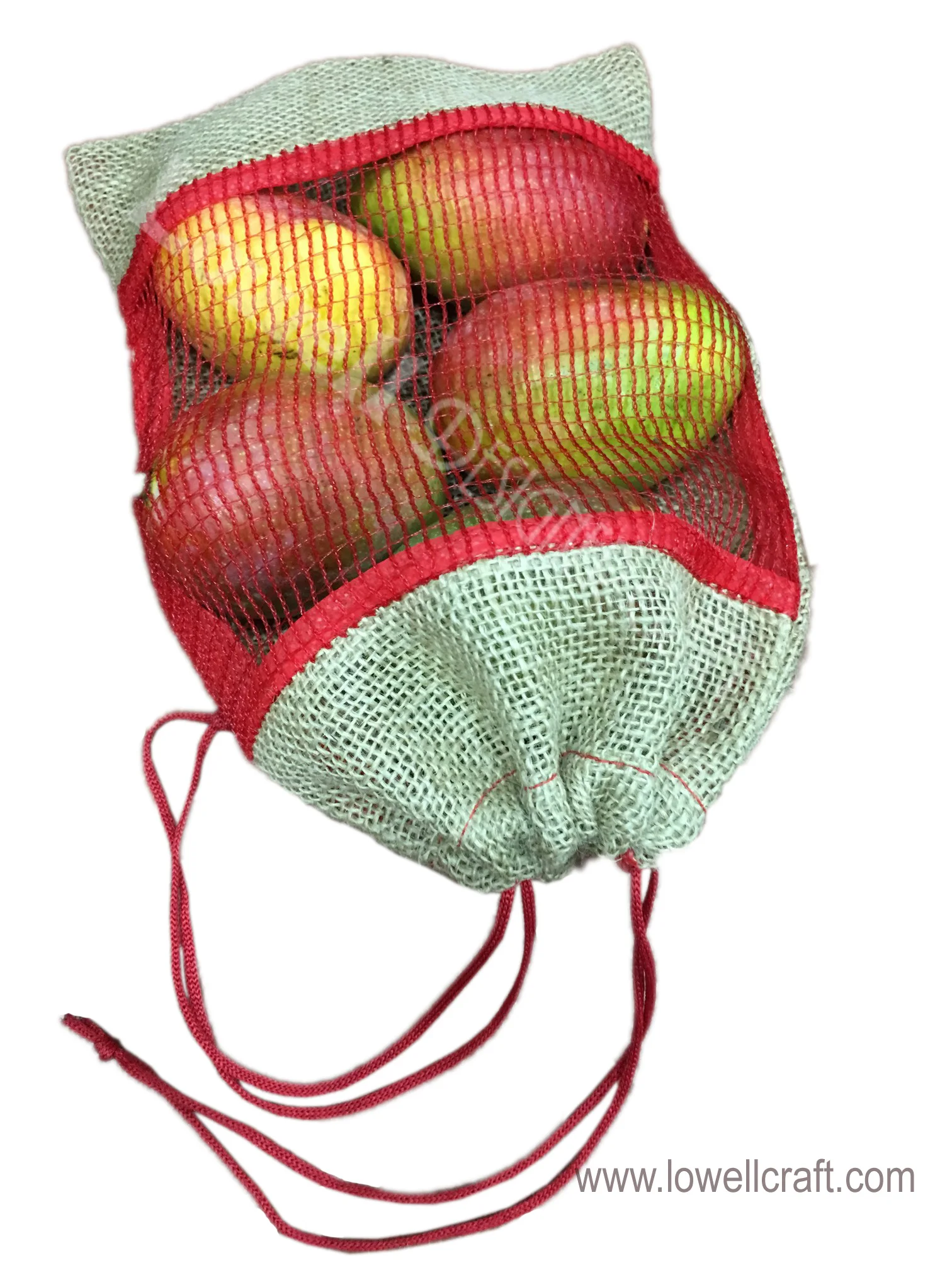 Fruit Packing Jute Drawstring Mesh Bag - Buy Jute Pouch Bag For ...
