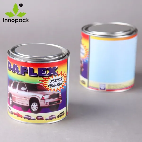 4 Liter Metal Tin Can For Paint Round Tin Can For Oil Glue Packaging ...