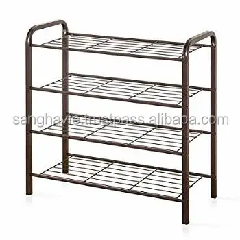 STANDING IRON METAL SHOES STAND - LIVING ROOM DECORATIVE RACK