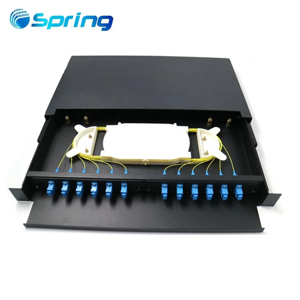 Sc/lc/st/fc 12 24 Core 19 "de Montaje En Rack De Fibra Óptica De ...