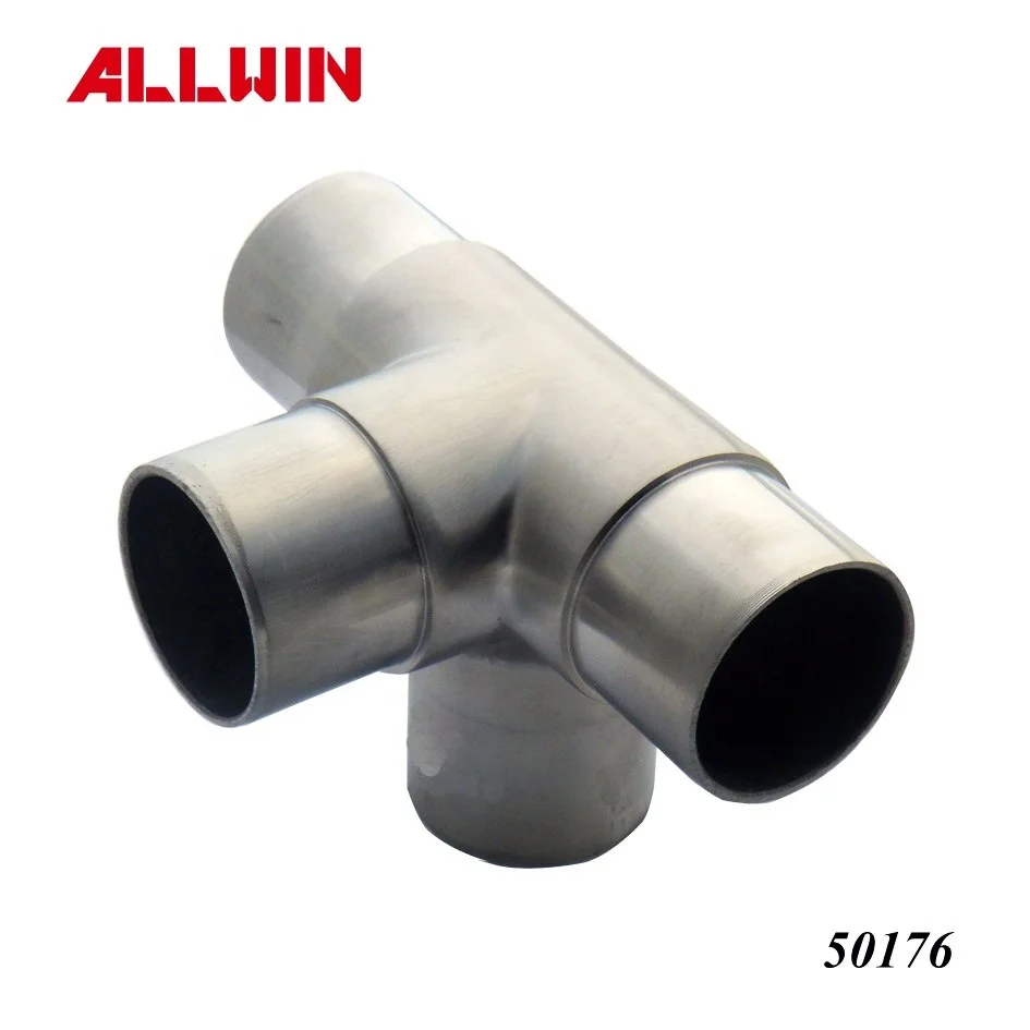 Conector De Tubo En T De 4 Vías De Acero Inoxidable - Buy Salida De ...