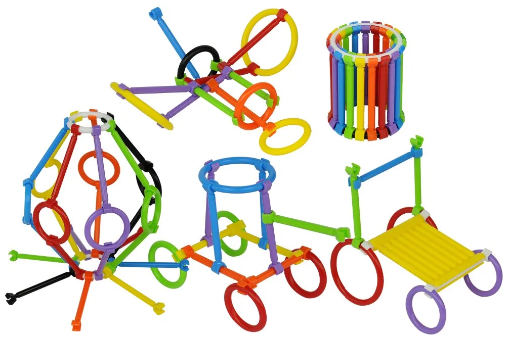 Clip Sticks & Connectors - 480 Piece Building Block Set