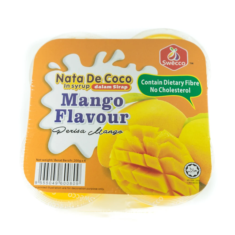 Odm/oem Delicious Mango Nata De Coco Cubes In Syrup In 200g Pp Cup From ...