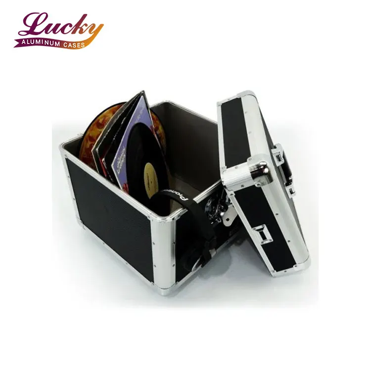 New 12" Lp 100 Vinyl Record Aluminium Silver Dj Flight Carry Case - Buy ...