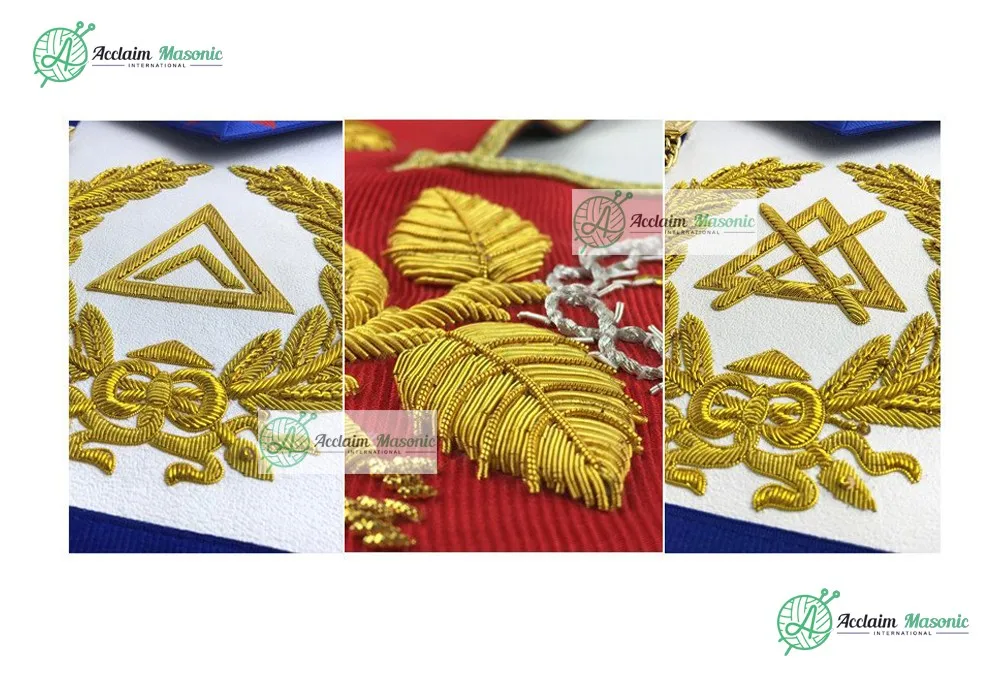 Hand Embroidered Masonic Past Worthy Associate Matron Apron