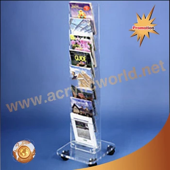 Plastic Brochure Displays | Acrylic Floor Stand For Literature & Signs ...