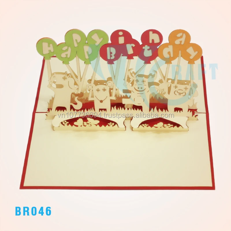 Funny Birthday Garden Pop Up Card High Quality Thank You Get Well Soon ...