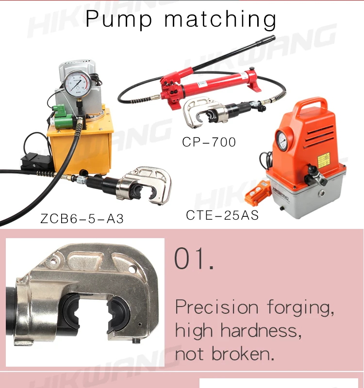 Hydraulic Cable Lug Crimping Plier Ep-510b 16-400mm2 130kn Hydraulic ...