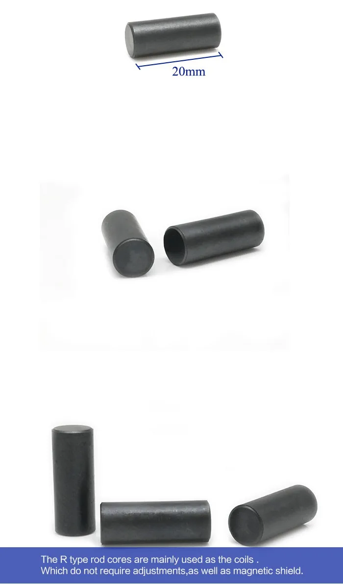 R 8*20 Bar Shaped Antenna Soft Ferrite Impeder Rod Core - Buy R 8*20 ...