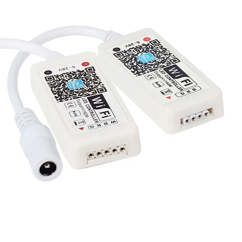 Mini Dc 5v 12v 24v Wifi Rgbw Controller With 21key Rf Remote Control ...