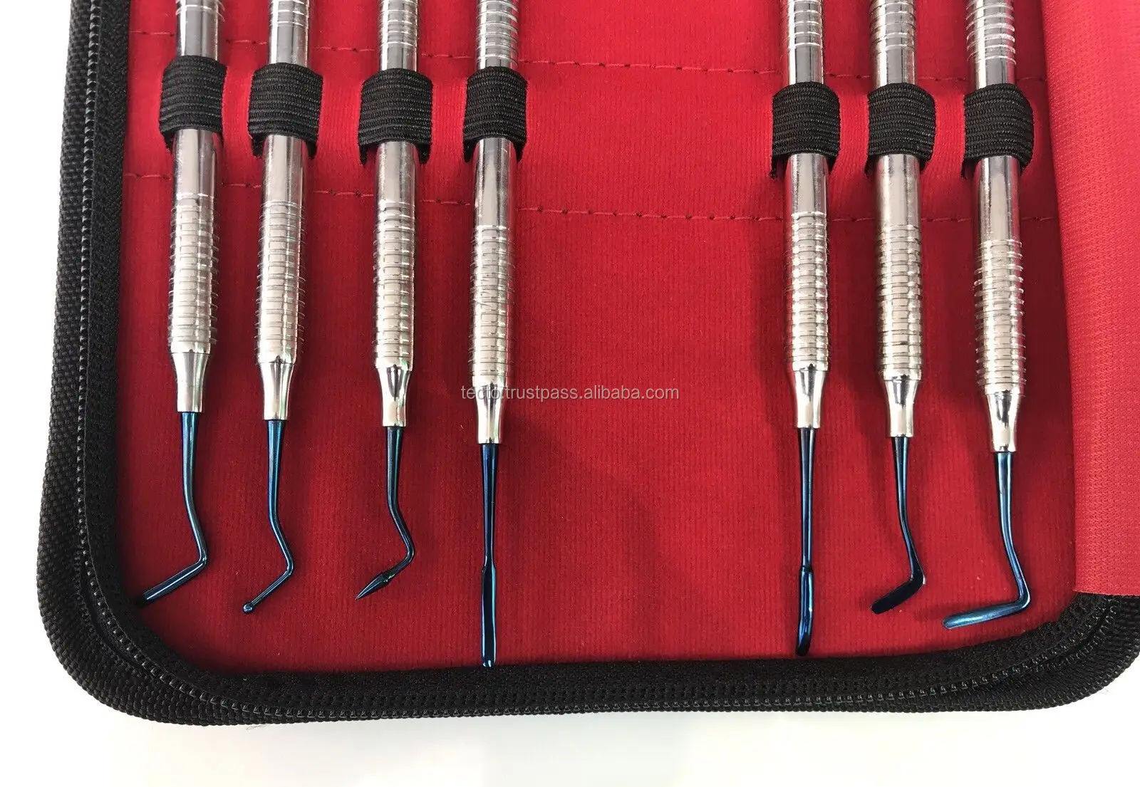 Dental Filling Instrument 7pcs Set Precise Blue Tips Light Weight ...