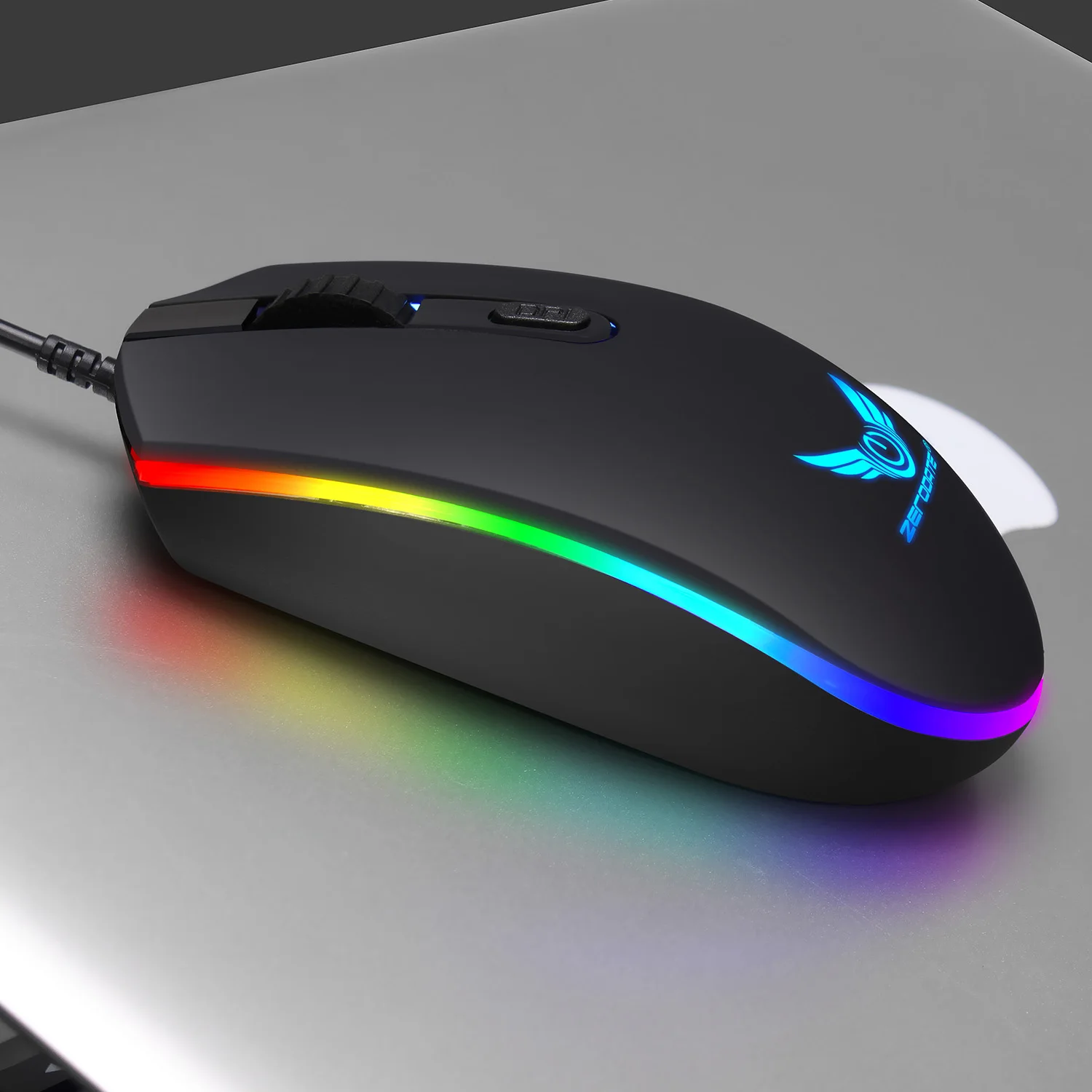 ZERODATE S900 USB Wired Gaming Mouse - 1600DPI & RGB LED