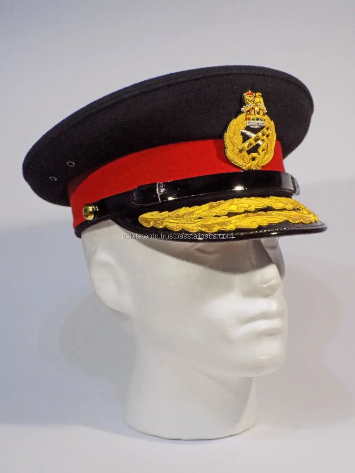 Ww2 British Army Major General Kings Crown Cap Officer Reproduction ...
