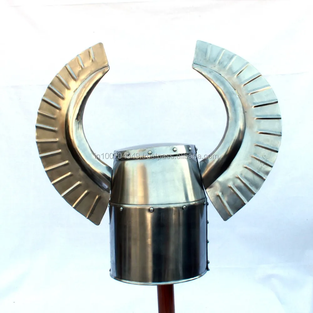 Medieval War Helmets - High Quality Teutonic Winged Helmets