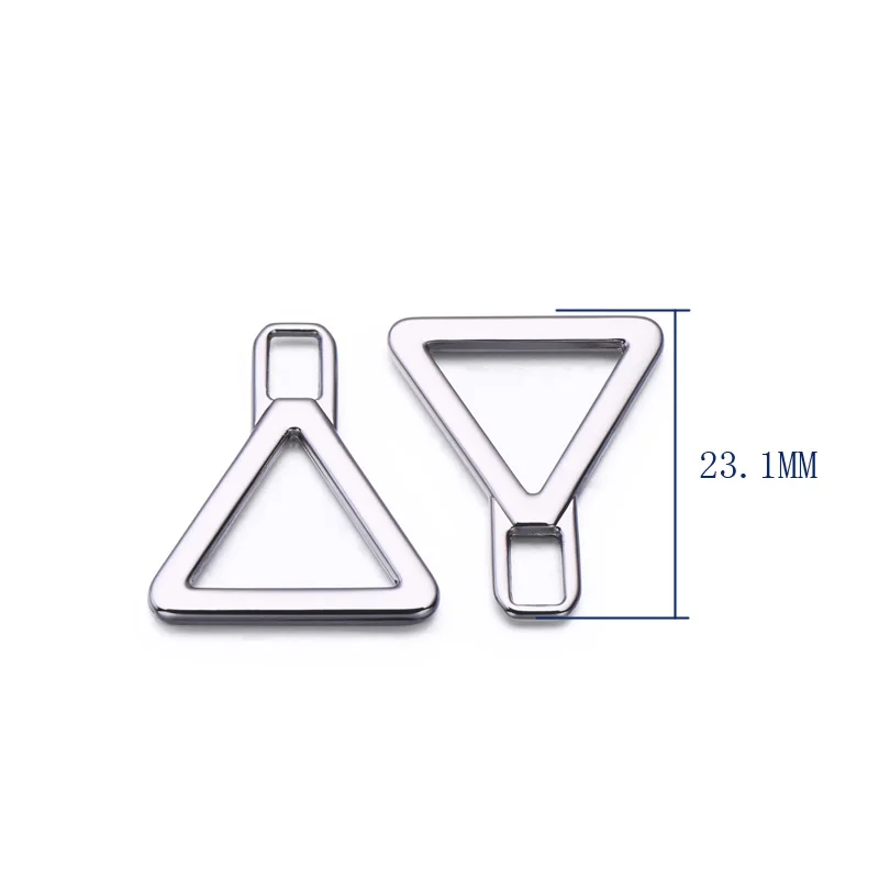 Custom Design Triangle Shape Zinc Alloy Luggage Metal Zipper Pulls ...