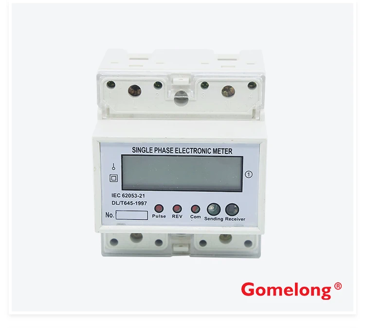 Gomelong Single Phase DIN Rail Type Modbus RS485 Meter