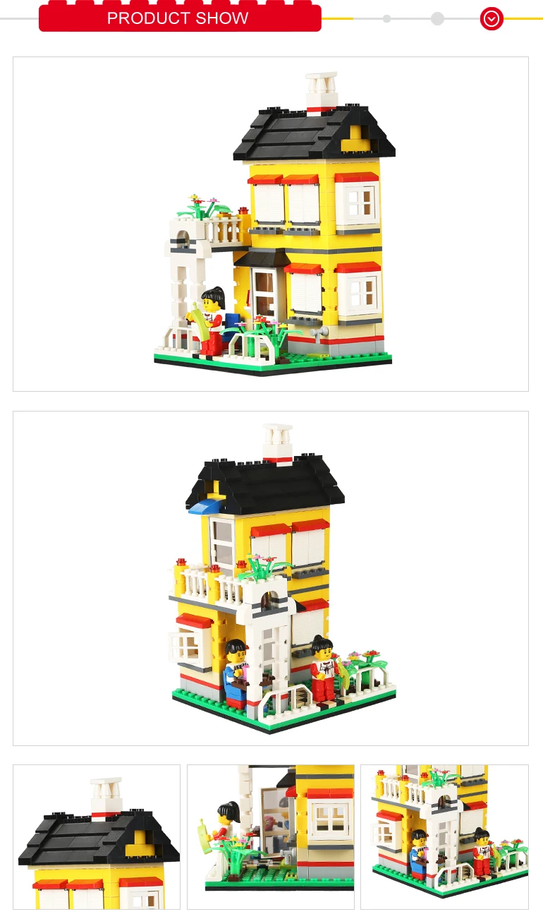 Kids Villa Building Block Toy House For Sale - Buy Toy House,Funny ...