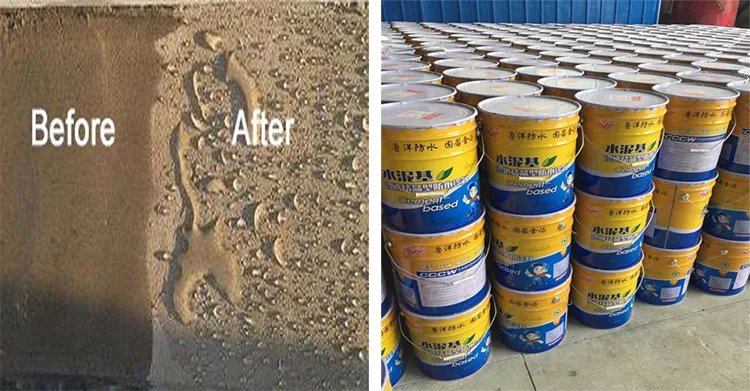 Cementitious Capillary Crystalline CCCW Waterproof Coating