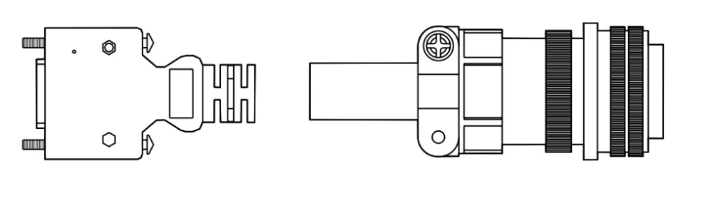 Delta Electric AC Servo Motor Driver Cable Connector
