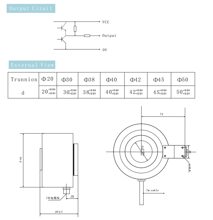 Incremental 600 PPR Rotary Encoder for Elevator Industry