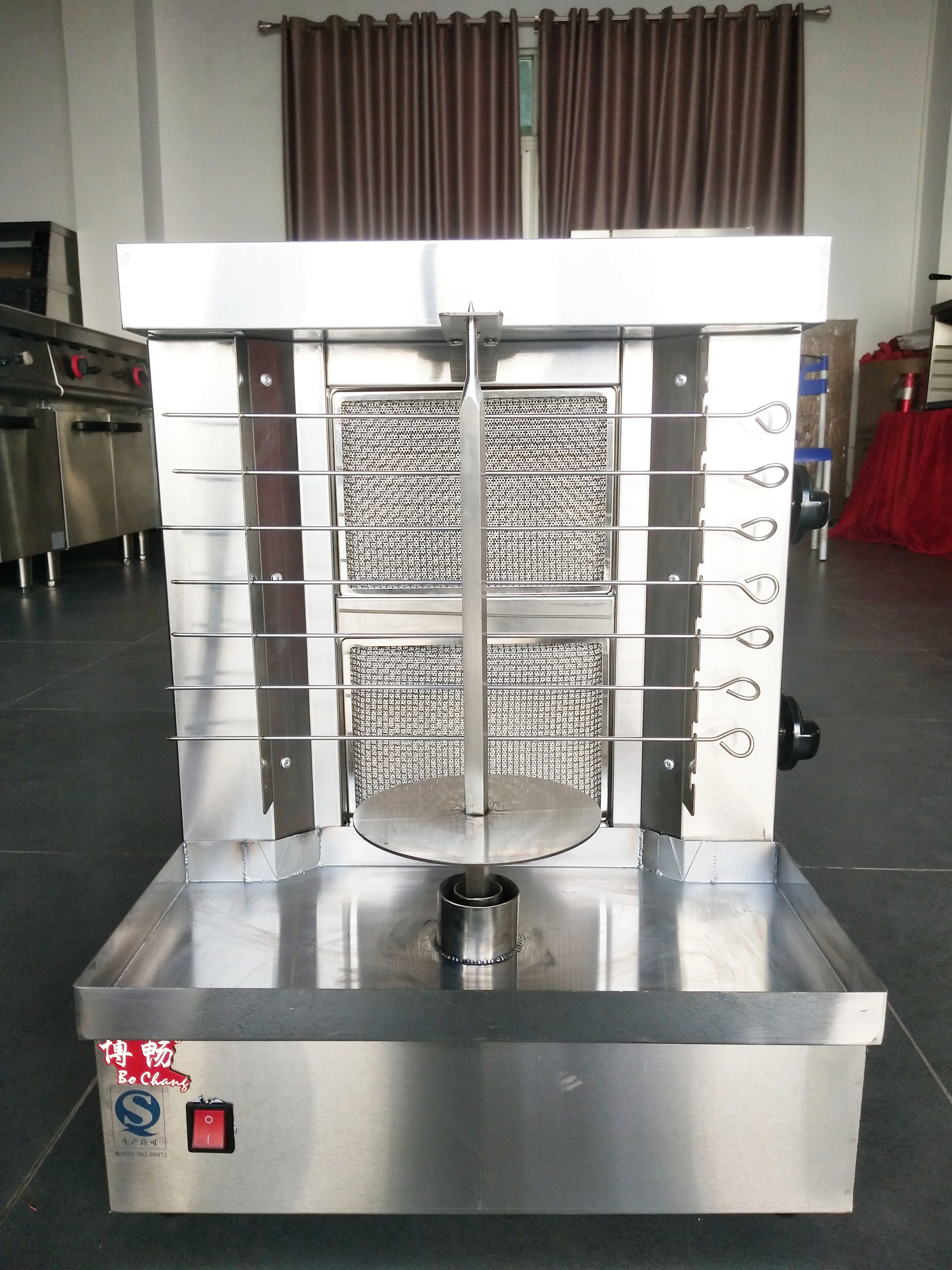 Factory Price Gas Kebab Machine Automatic Rotating Barbecue Grill ...