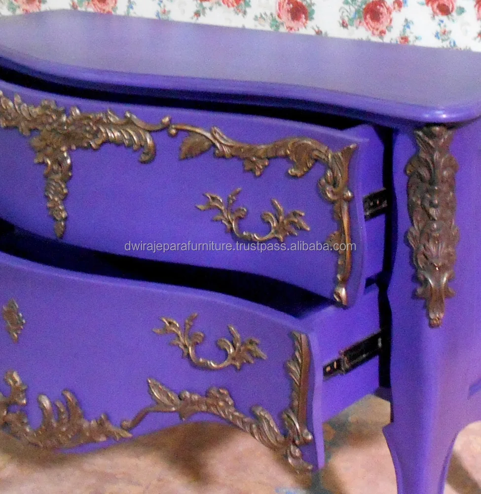 Gabriella Purple Chest of Drawers - Elegant Living Room Furniture