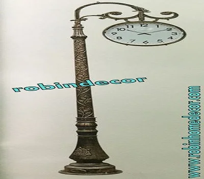 Unique Design Cast Iron Antique Out Door Garden Clock Post - Buy Cast ...